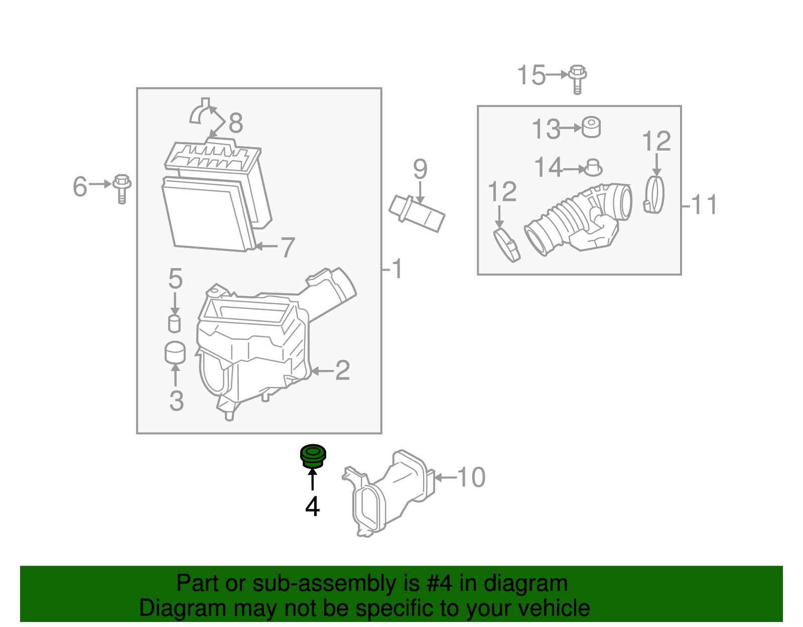 2003-2025 Nissan Air Cleaner Body Lower Insulator 16557-AL50A ...
