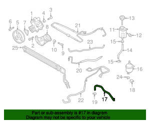 2012-2014 Audi A8 Quattro Suction Hose 4H0-422-887-BA | Audi USA Parts