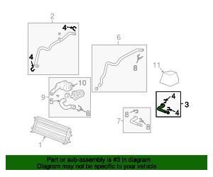2009-2013 Chevrolet Corvette Intercooler Coolant Hose 25960477 ...