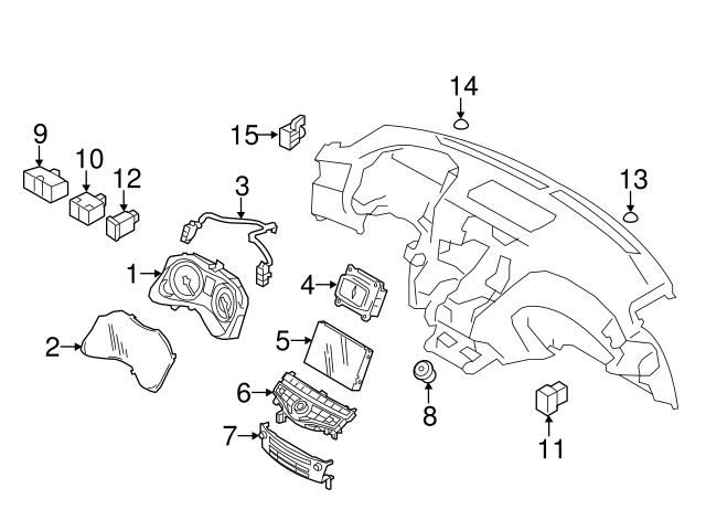2011-2019 Infiniti Sun Load Sensor 27721-1MA0A | Infiniti Parts Online