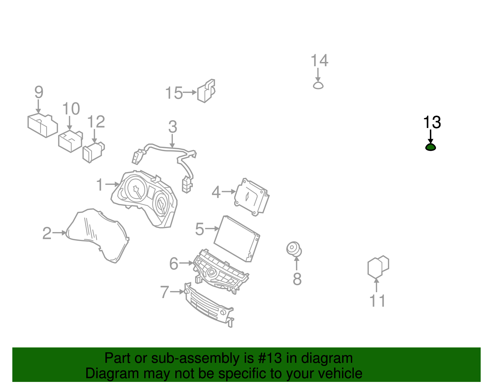 2011-2019 Infiniti Sun Load Sensor 27721-1MA0A | Infiniti Parts Online