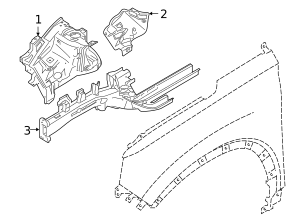 2019-2020 Hyundai Santa Fe Lower Rail 64602-S2000 | OEM Parts Online
