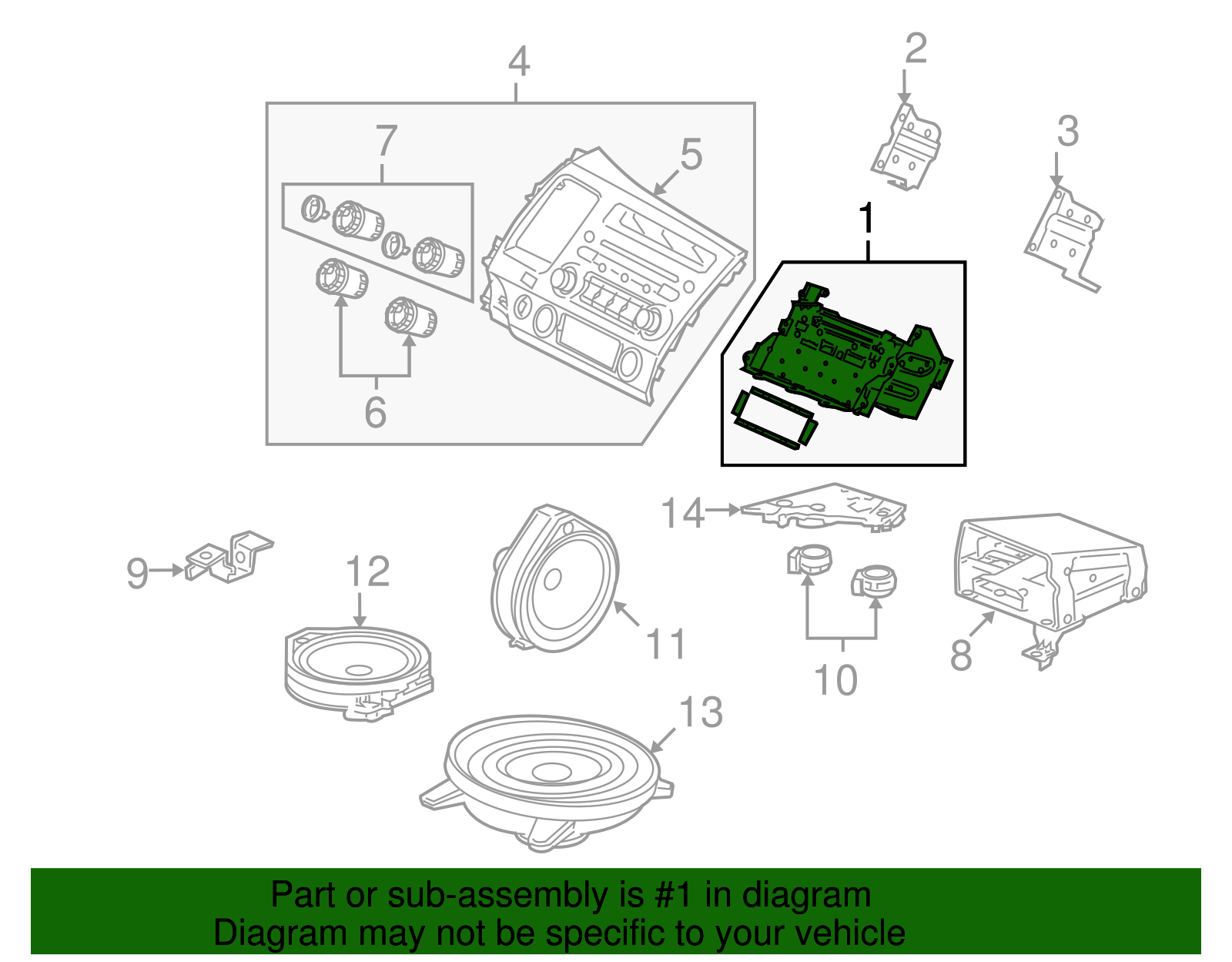 2006-2008 Honda Civic Radio 39171-SVA-A13 | Retail Performance Auto Parts