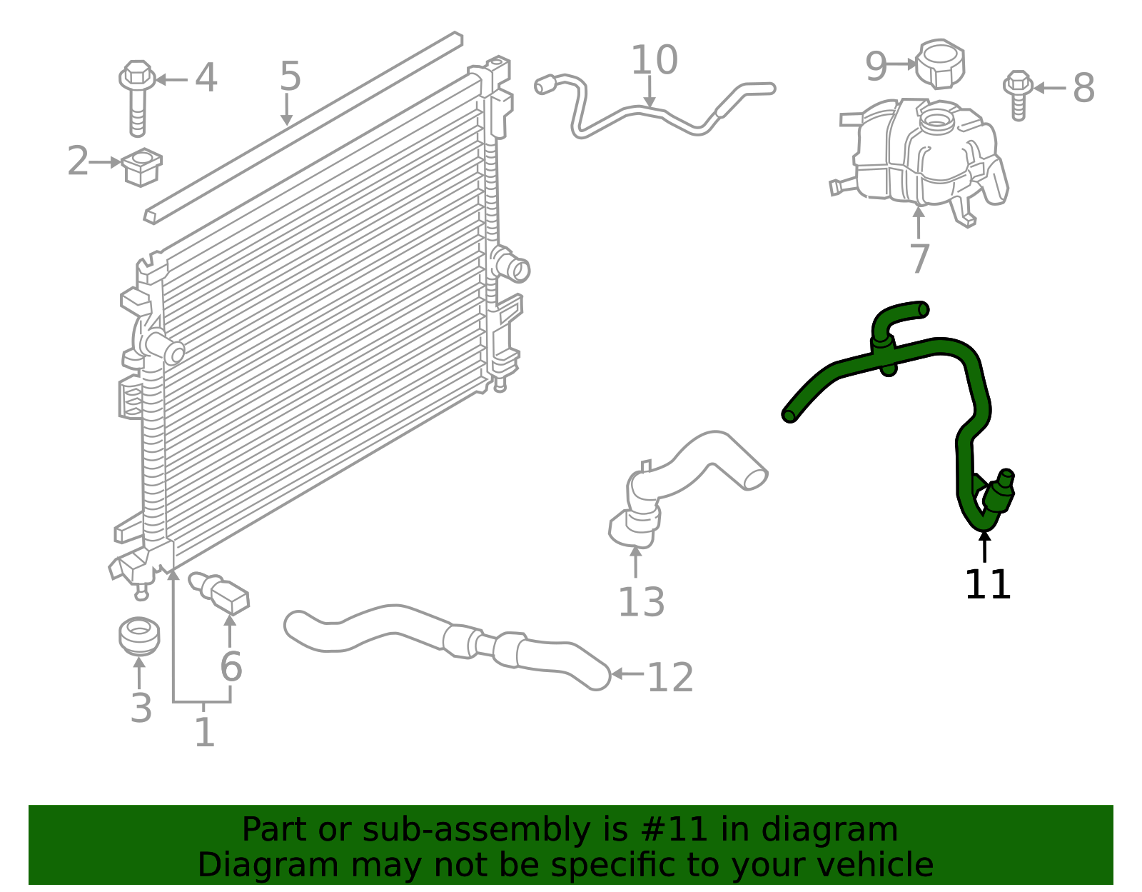 2019-2024 Ford Reservoir Hose K2GZ-8C289-B | Blue Springs Ford Parts