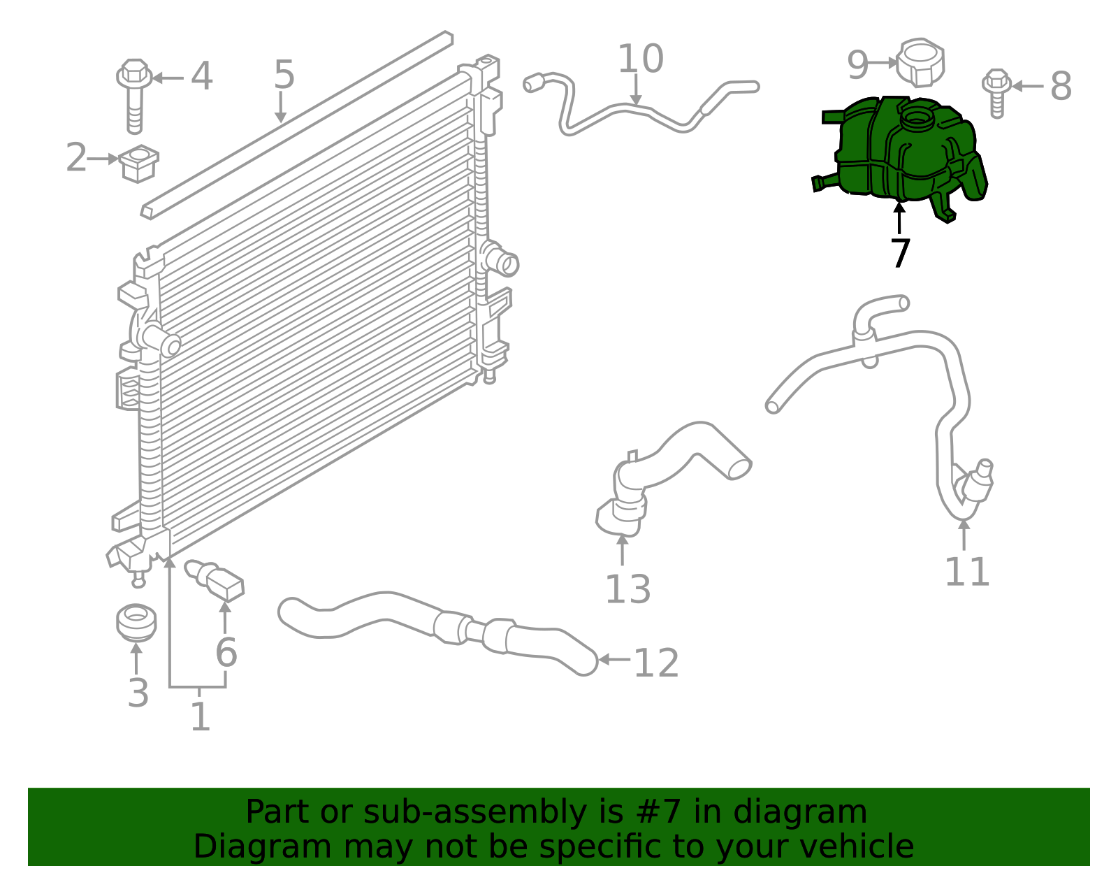 2016-2024 Ford Expansion Tank F2GZ-8A080-B | Varsity Ford