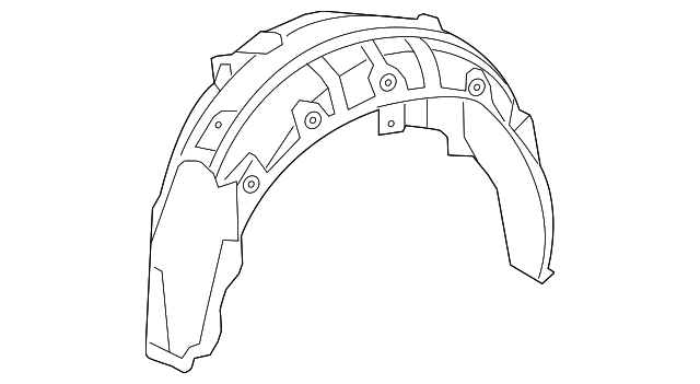 2010-2015 Lexus Quarter Panel Splash Shield 65638-53020 | OEM Parts Online