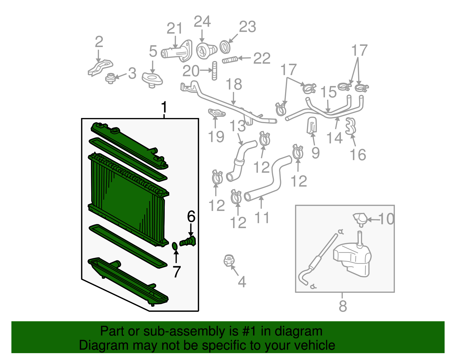 2001-2007 Toyota Highlander 2001-2007 Toyota Highlander - Radiator ...