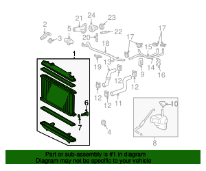 16400-28240 - Radiator Assembly - 2001-2007 Toyota Highlander | OEM ...
