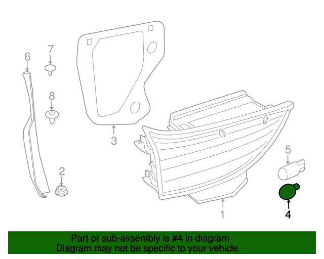 63-11-7-359-245 - Tail Lamp Bulb - 2012-2018 BMW | BMWPartsHub