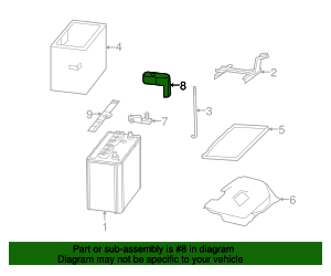 2006-2008 Lexus RX400h Battery Terminal Cover 82821-20440 ...