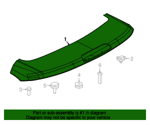 2017-2020 Jeep Compass Spoiler 6VX76TZZAB | TascaParts.com