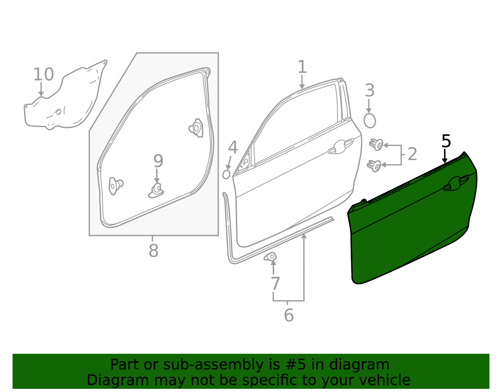 67111-TBG-A00ZZ - Outer Panel 2016-2020 Honda Civic | Honda Parts Online
