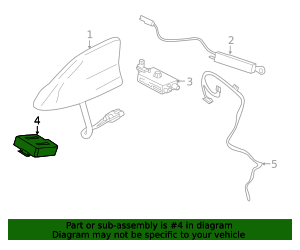 2015-2019 Lincoln MKC GPS Antenna EJ7Z-10E893-B | TascaParts.com