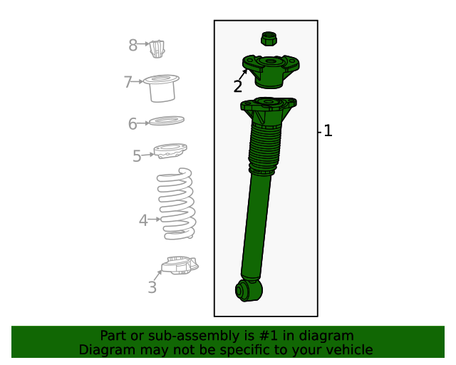 167-320-60-03 - Strut For 2020-2023 Mercedes-Benz GLE 350 | Mercedes ...