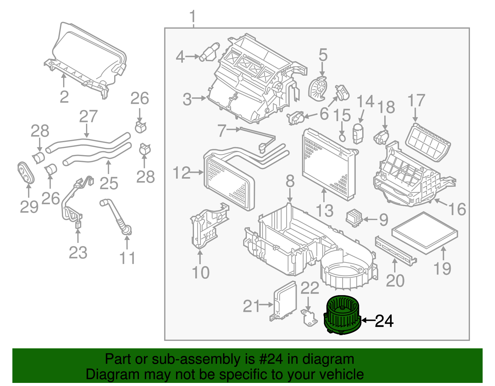 7802A357 - Blower Motor - 2007-2017 Mitsubishi | Lasco Auto Parts