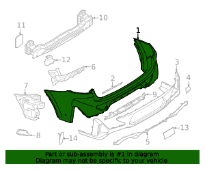 Genuine BMW 51-12-5-A40-FE0 | Bumper Cover | FREE Shipping on Most ...