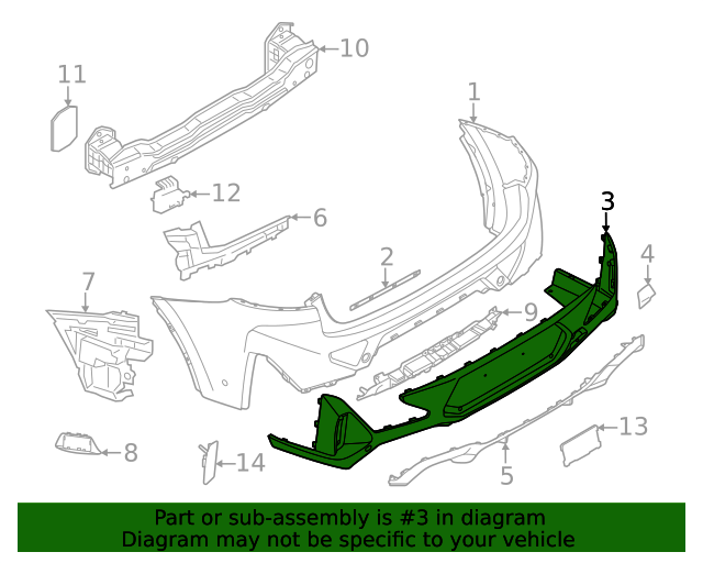 Genuine BMW 51-12-5-A41-F97 | Lower Cover | FREE Shipping on Most ...