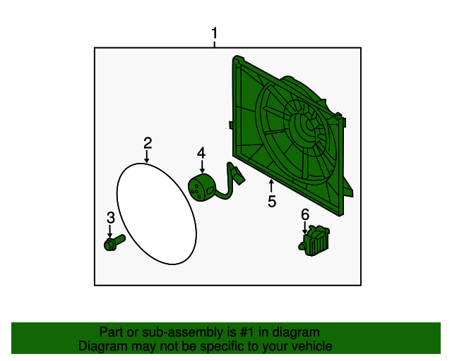 25380-3R610 - Fan Assembly 2011-2013 Kia Optima | Kia.Parts Store