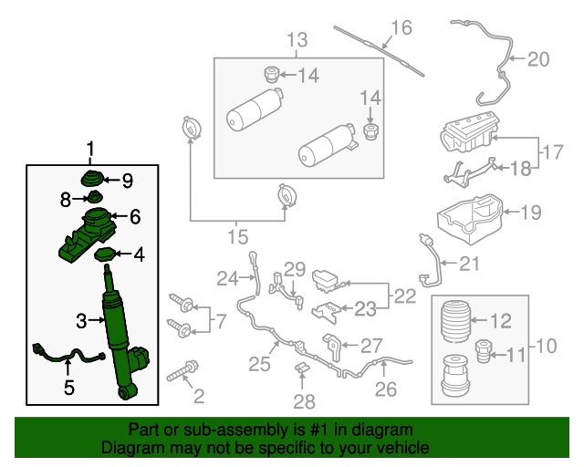 2016-2019 Volvo XC90 Shock Absorber - Driver's Side (LH) 31658385 ...