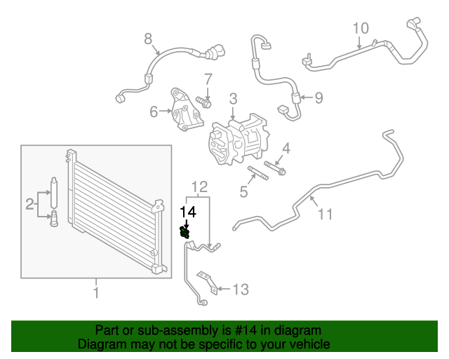 2018-2021 Lexus Pressure Sensor 88719-11010 | OEM Parts Online