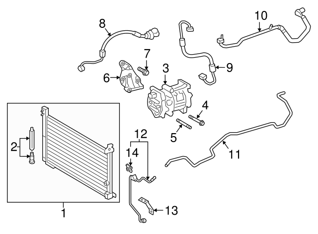 884A0-50040 - Condenser Assembly 2018-2024 Lexus LS500 | Longo Lexus Parts