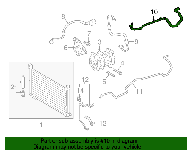 2018-2023 Lexus LS500 Suction Pipe 88710-50B70 | AutoNationParts.com