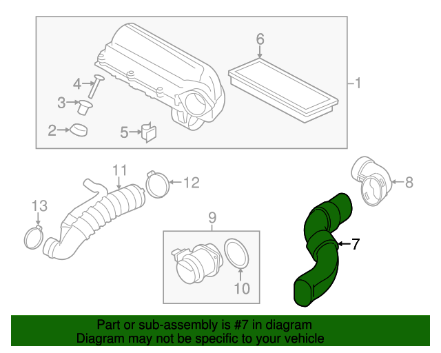 2011-2016 Mini Intake Duct 13-71-9-804-246 | Mini Parts Direct