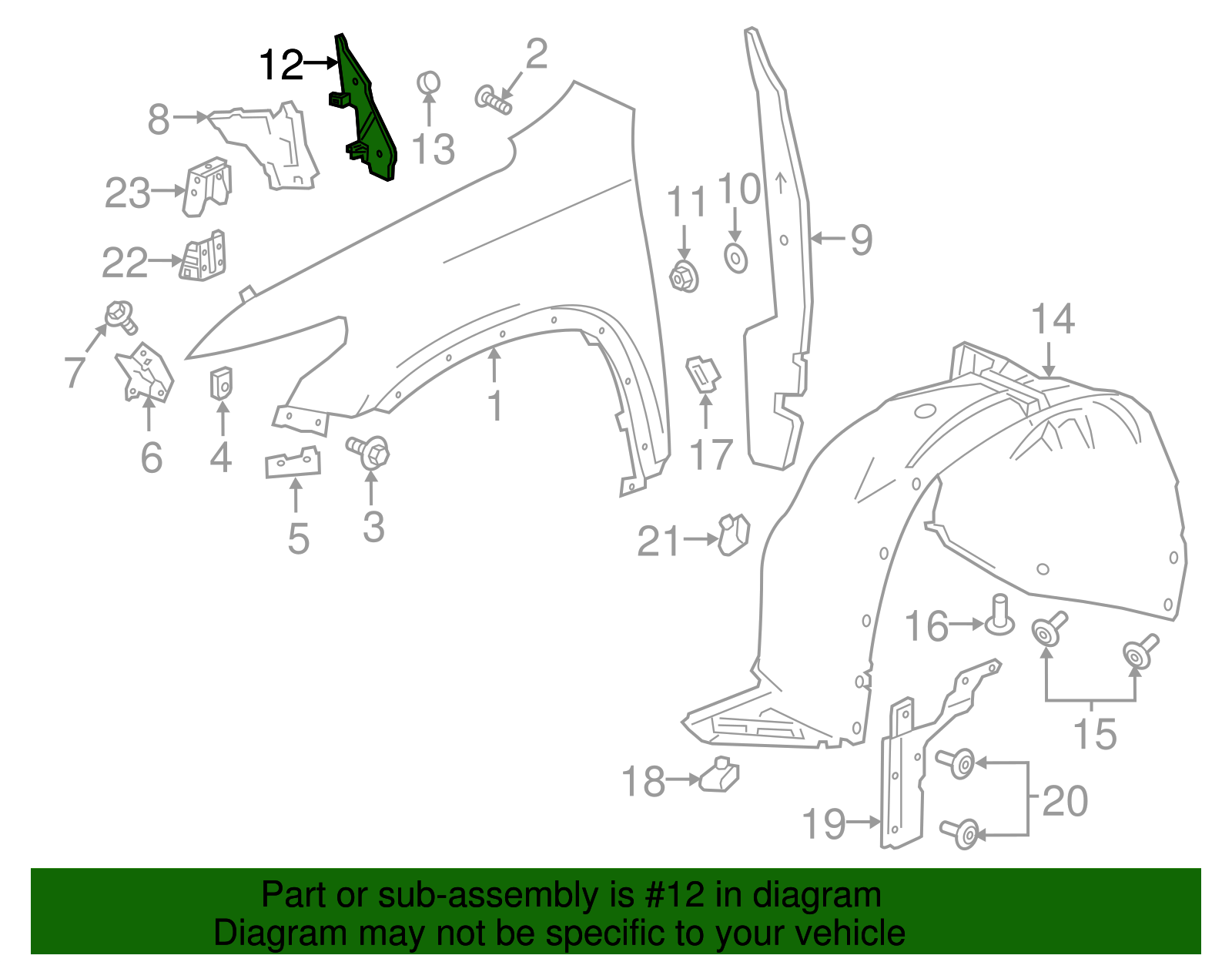 2018-2024 Chevrolet Passenger Side Body Hinge Pillar Lower Baffle ...