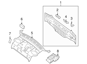 G9110-JA0AA - Rear Body Panel 2007-2012 Nissan Altima | Nissan Parts ...