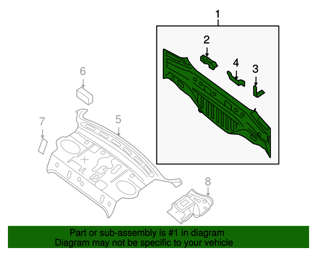 G9110-JA0AA - Rear Body Panel 2007-2012 Nissan Altima | Nissan Parts ...