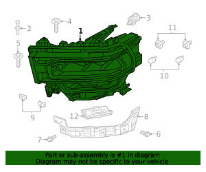 2019-2024 Ram Headlamp 68360180AD | Mopar Parts Canada