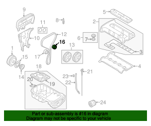 24450-2Y000 - Belt Tensioner 1998-2004 Kia | Kia.Parts Store