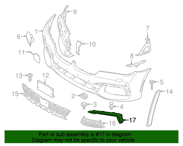 Genuine BMW 51-11-8-061-117 | Upper Molding | FREE Shipping on Most ...