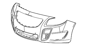 2012-2014 Buick Regal Front Bumper Cover 22741024 GM | GMPartsDirect.com