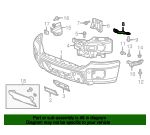 2015-2019 GM Passenger Side Front Bumper Fascia Support Brace 22774471 ...