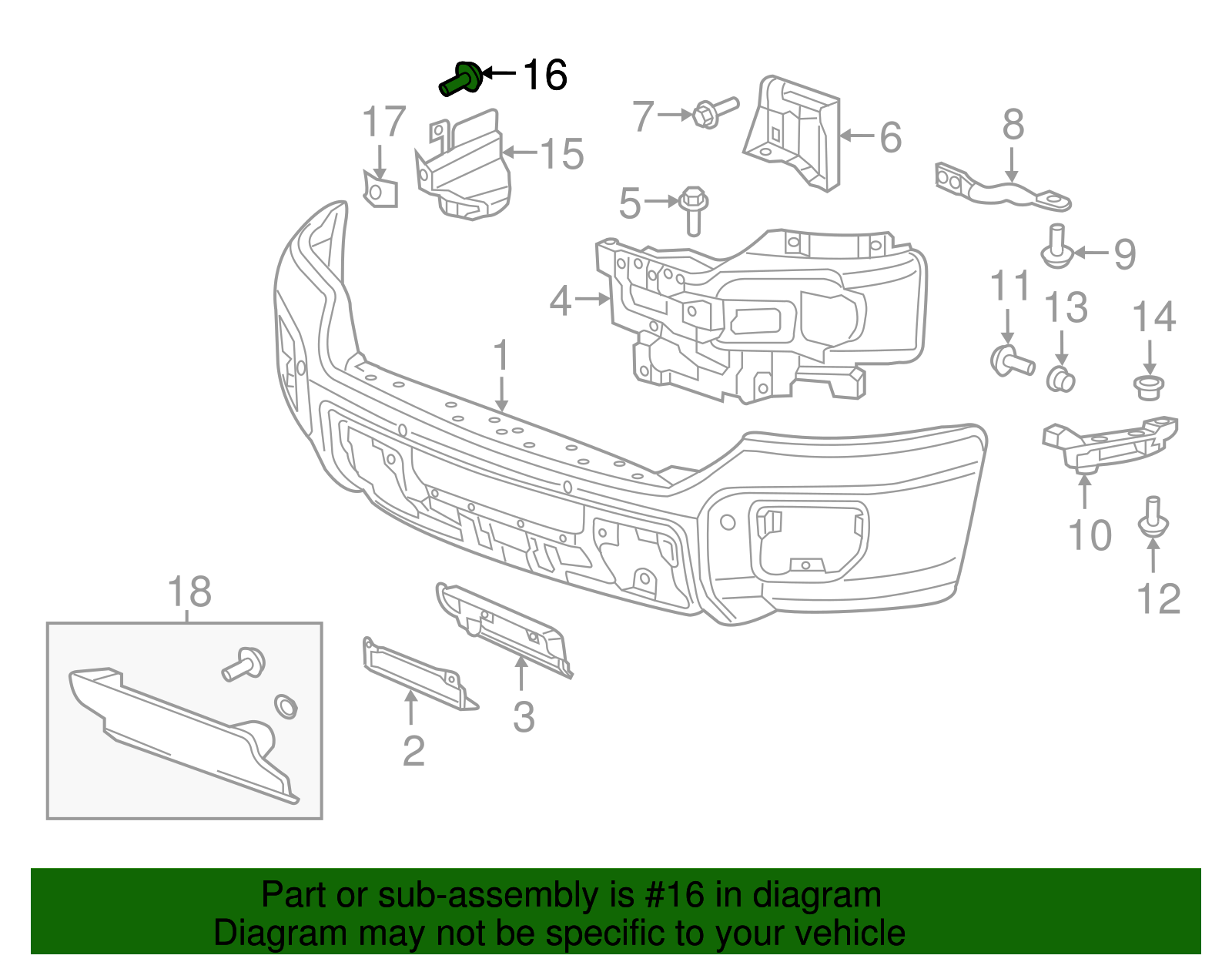 2014-2025 GM M6x1x23 Multi-Purpose Bolt 11519376 GM | GMPartsDirect.com