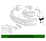 2015-2019 GM Front Driver Side Bumper Fascia Guide 23465292 ...