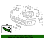 2015-2019 GM Bright Chrome Front License Plate Mount Trim Cover ...