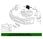 2015-2019 GM Passenger Side Front Bumper Impact Bar Bracket 22774467 GM ...