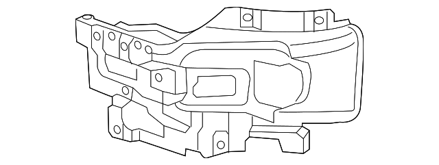 2015-2019 GM Passenger Side Front Bumper Impact Bar Bracket 23469229 GM ...