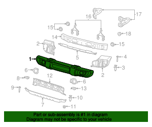 2018-2021 Jeep Bumper Cover 6BU41RXFAC | TascaParts.com