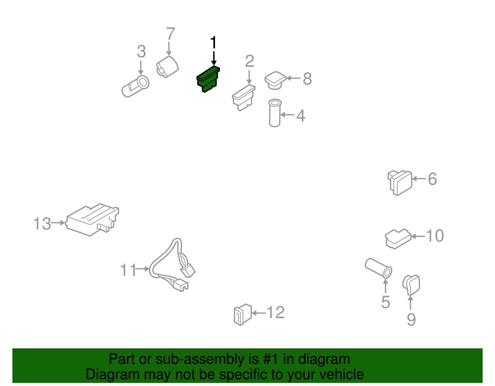 2015-2020 Ford F-150 Switch Assembly FL3Z-13D730-DB | Super Ford Parts