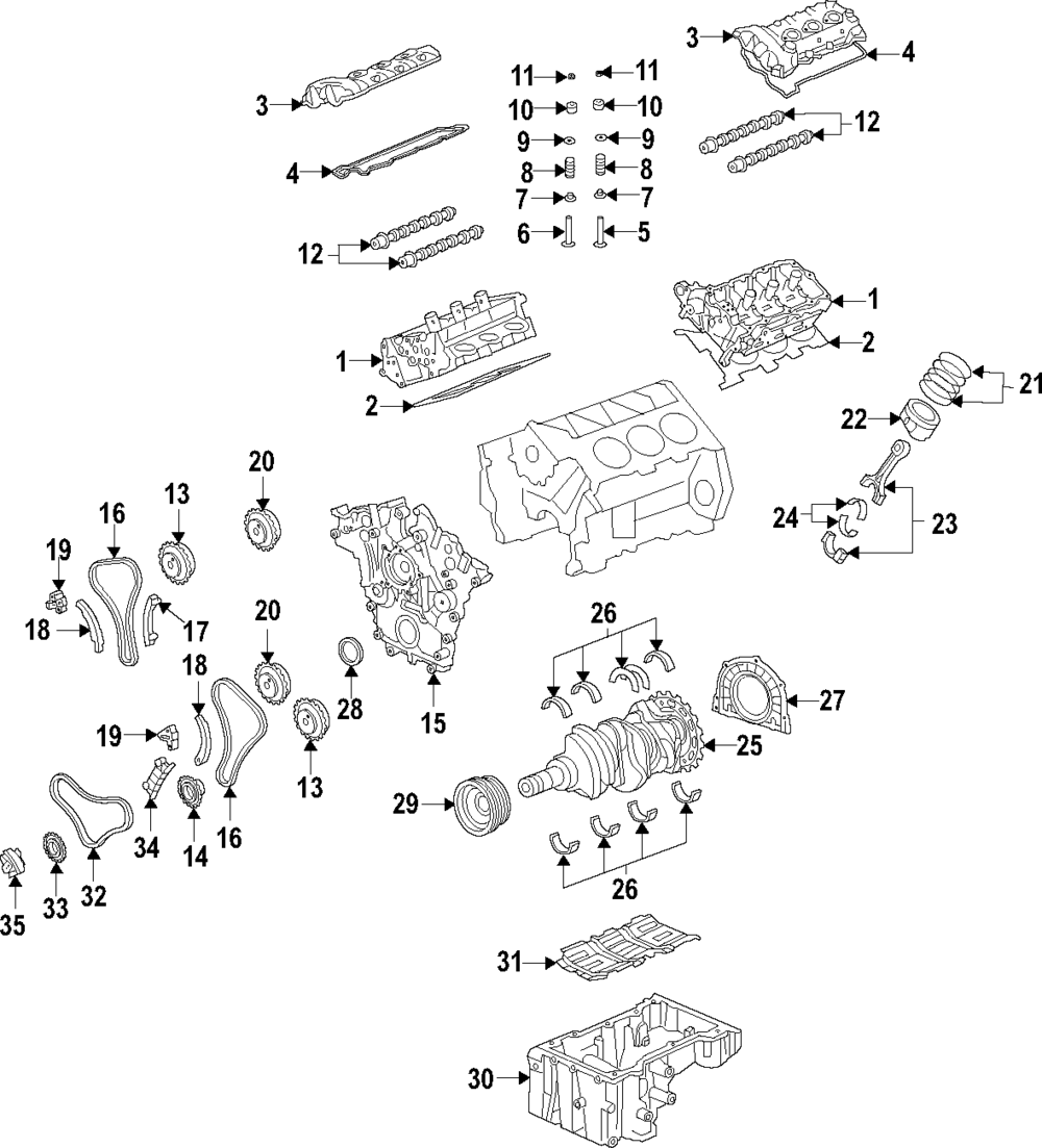2019 Hyundai Santa Fe XL Bearing 23060-3C944 | OEM Parts Online