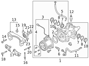 2011-2021 Mazda Differential Mount Mount Bolt 9YA4-2A-202A ...
