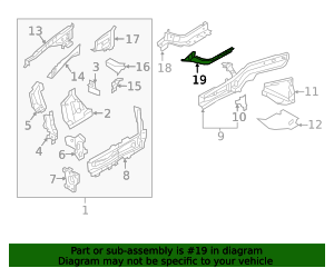 31672117 - Rear Rail - 2019 2020 Volvo XC40 | Volvo OEM Parts Direct