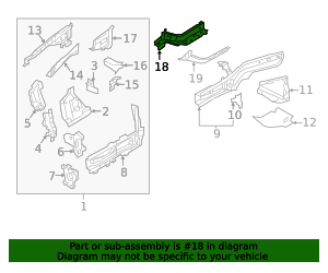 32234492 - Rear Rail - 2019 2020 Volvo XC40 | Volvo OEM Parts Direct