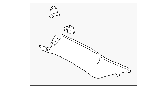 2014-2019 GM Light Ash Gray Driver Side Windshield Garnish Molding ...