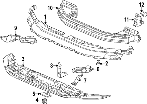 Bumper & Components - Front for 2023 Honda Civic | OEM Parts Online