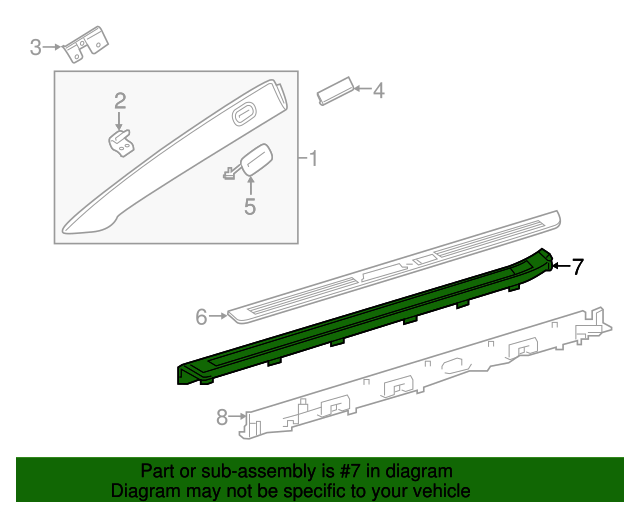 217-680-01-35-9051 - Sill Plate 2015-2020 Mercedes-Benz | Mercedes-Benz ...