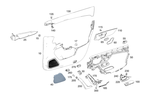 Door Paneling for 2021 Mercedes-Benz CLA 45 AMG® | Mercedes-Benz USA Parts